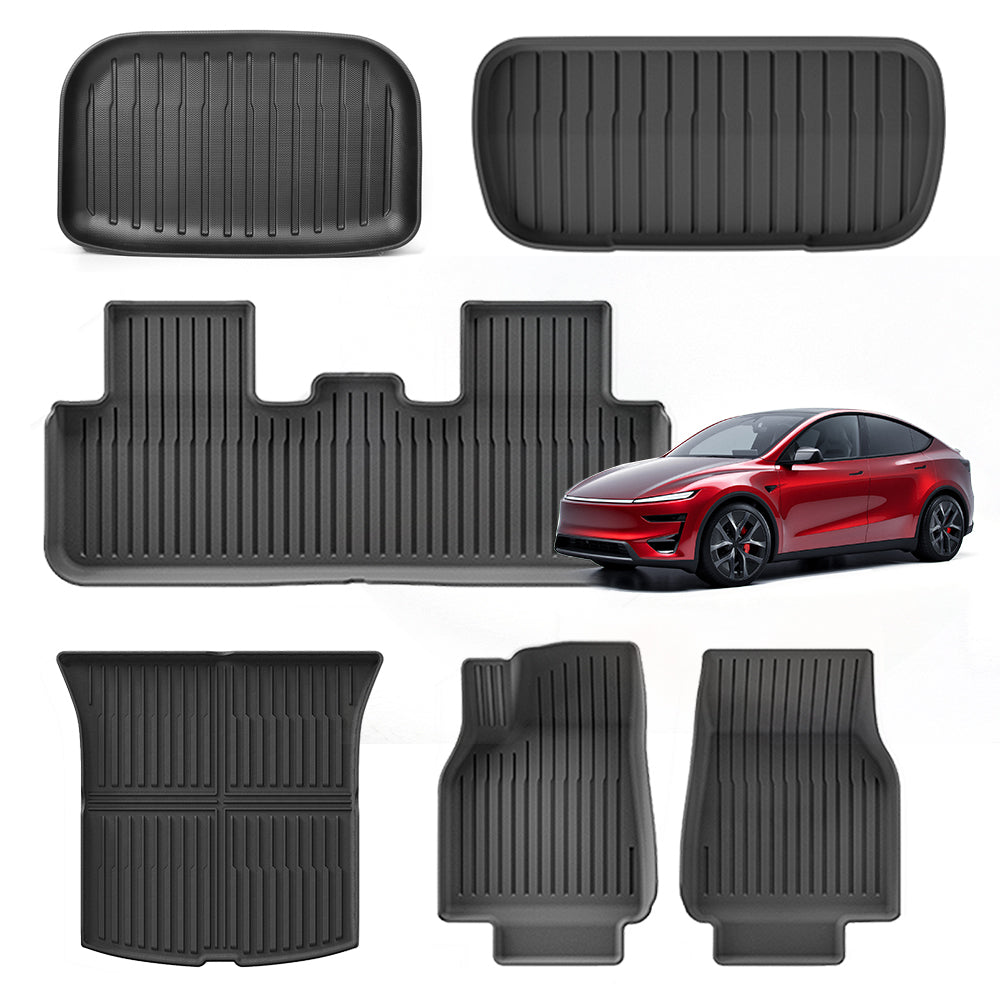 2025+ Model Y Juniper TEP 6PC Floor Mat Set Trunk and Floor Mats Non-s ...