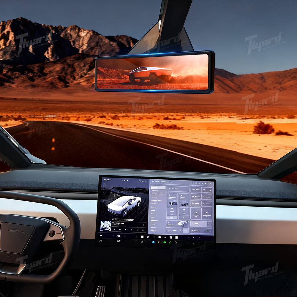 Cybertruck 11.26" Streaming Rearview Mirror 2.5K Dual Dash Cam | Tlyar ...