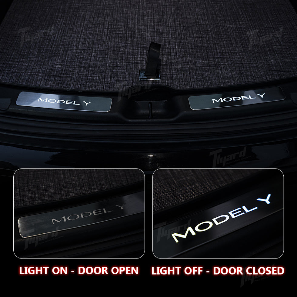 Model Y Juniper Illuminated Trunk LED Sill Trim for Trunk Interior Upg ...