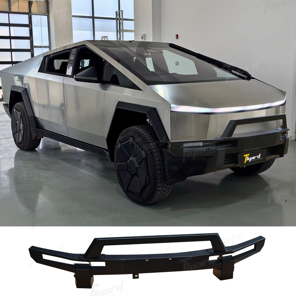 Tesla Cybertruck Front Bumper Guard Steel Bull Bar for Off-Road Upgrad ...