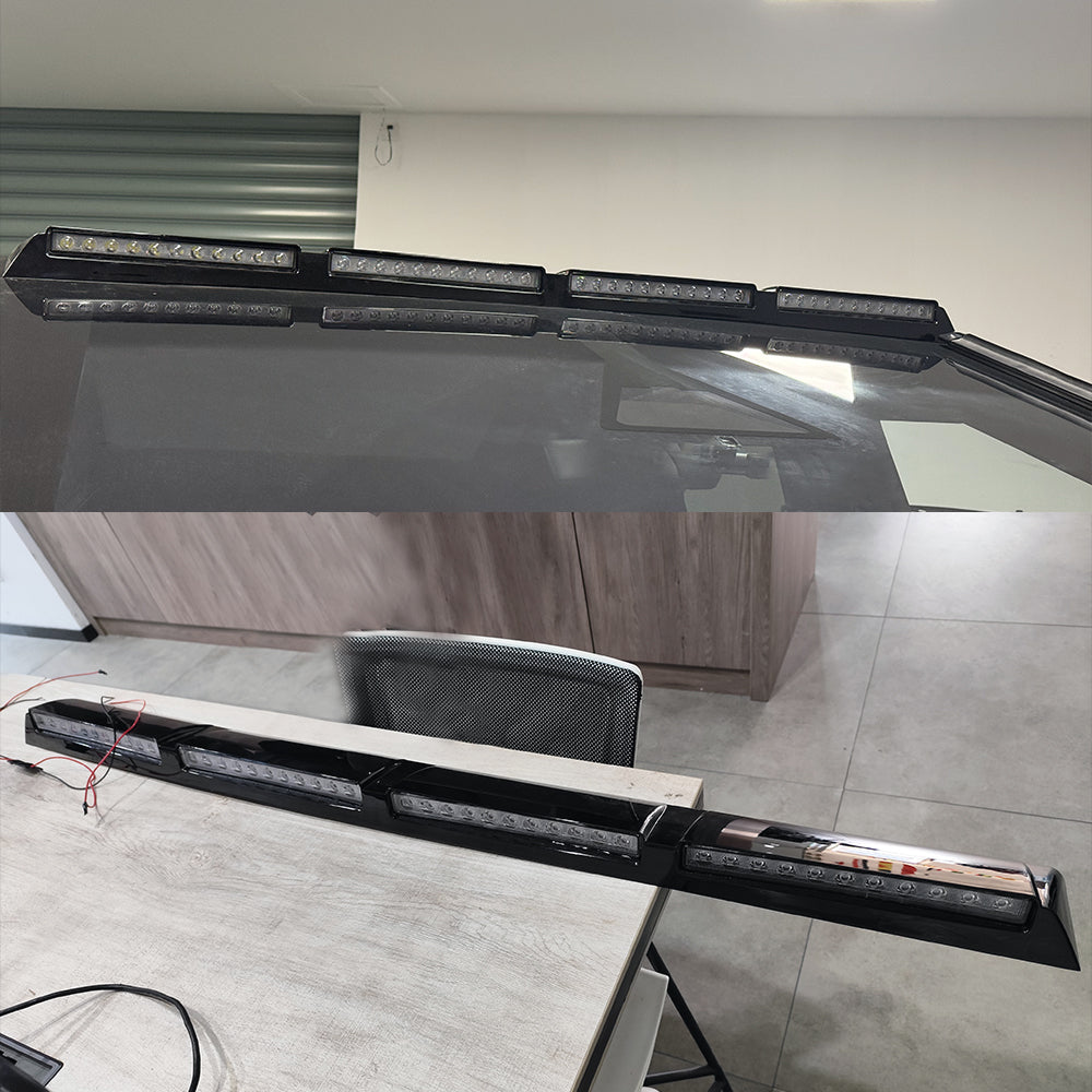 Tesla Cybertruck Roof-Mounted Spotlights + Front Grille Light Bar for ...