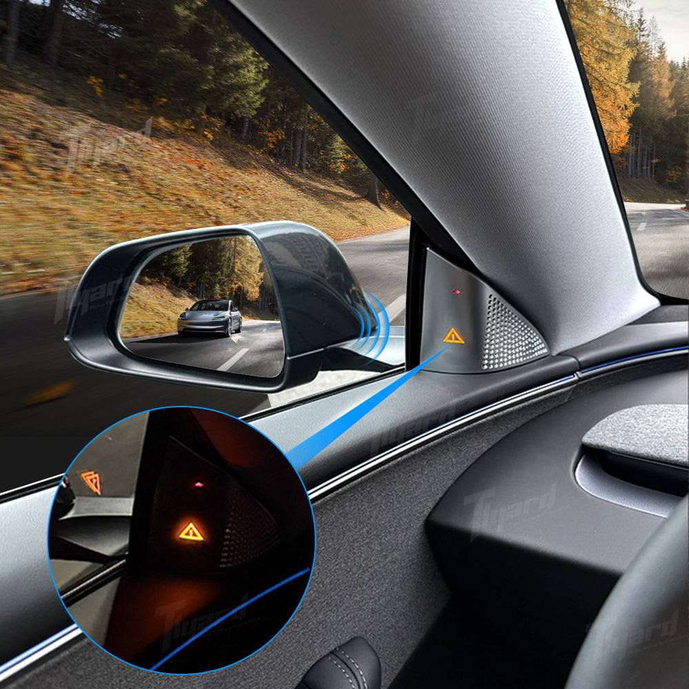 Tesla Model 3 Highland Blind Zone Alert Side Speaker Covers High-Visib ...