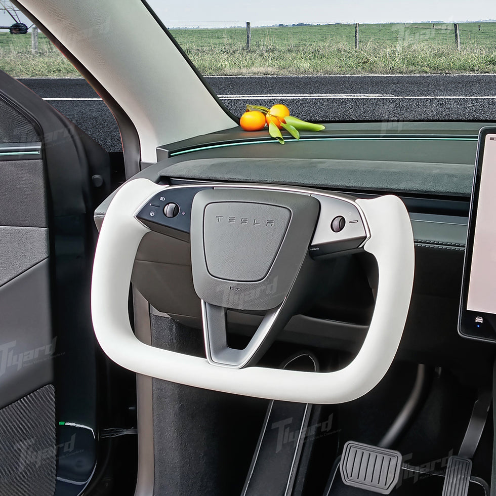 2025+ Tesla Model Y Juniper Yoke Steering Wheel Premium Heated Nappa/A ...