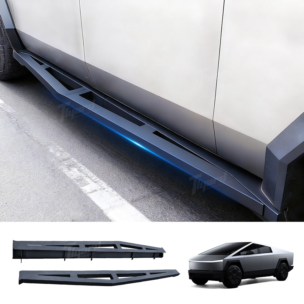Large Triangular Tesla Cybertruck Running Boards Aerodynamic Side Step ...
