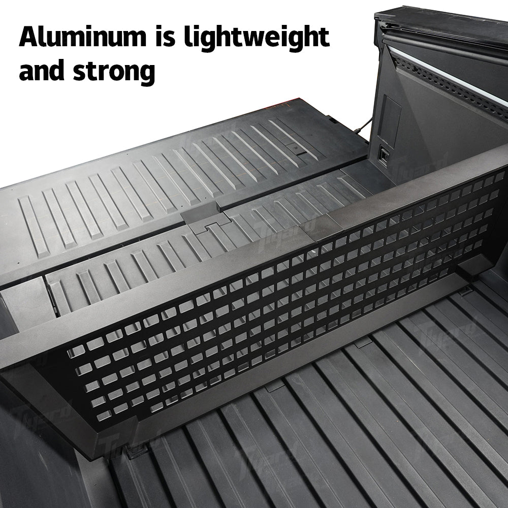 Tesla Cybertruck Truck Bed Divider Modular Cargo Divider on L-rail Alu ...