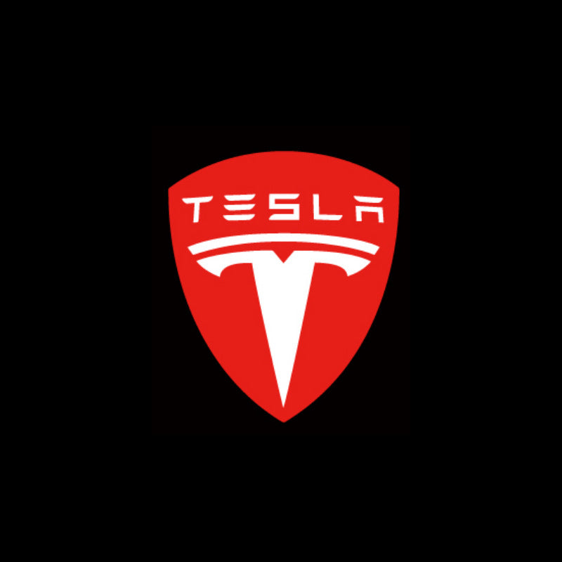 LED Tesla Logo Puddle Lights Car Door Lights For Model 3/ Y/ X/ S Mode ...